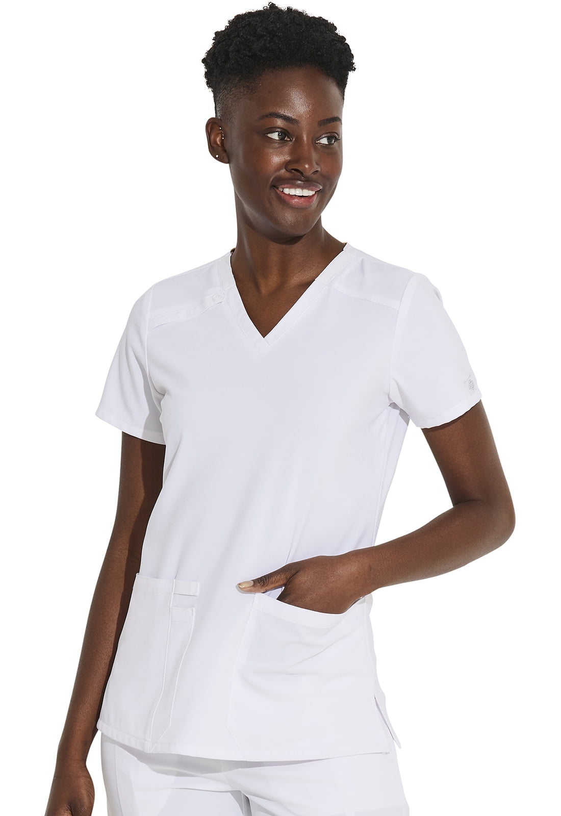 Dickies EDS Essentials Scrubs, V-Neck Womens Tops with Four-Way Stretch ...