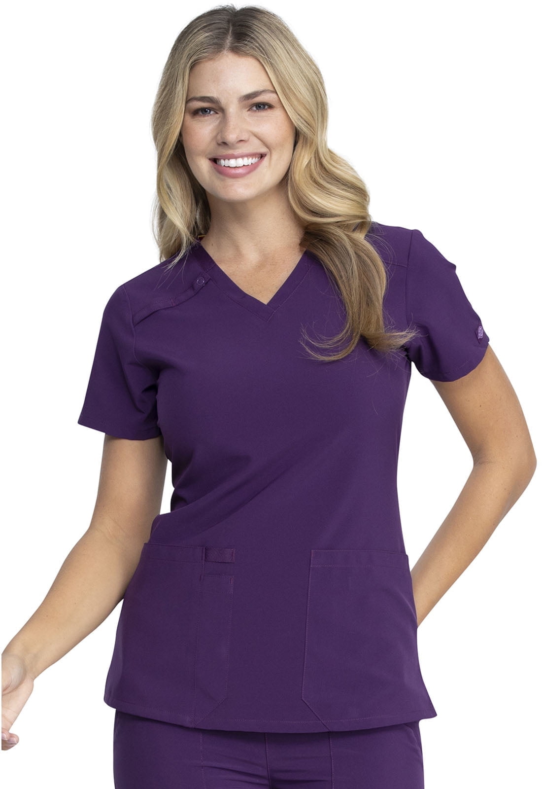 Dickies EDS Essentials Scrubs, V-Neck Womens Tops with Four-Way Stretch ...