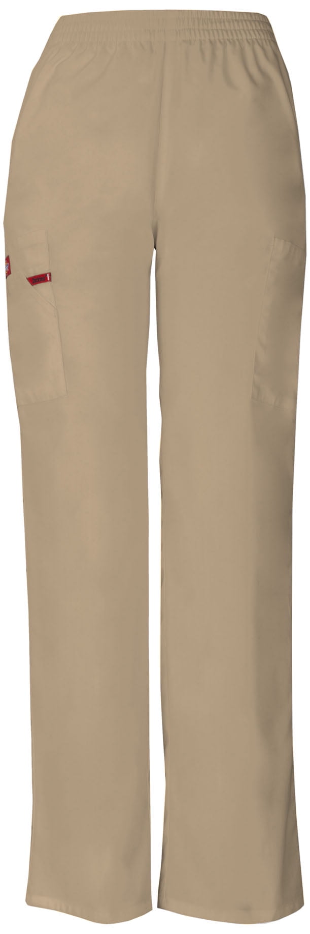 Dickies EDS Signature Scrubs Pant for Women Natural Rise Tapered Leg Pull-On 86106T, L Tall ...