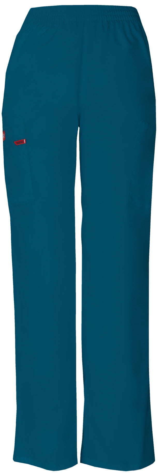 Dickies EDS Signature Scrubs Pant for Women Natural Rise Tapered Leg Pull-On 86106T, S Tall ...