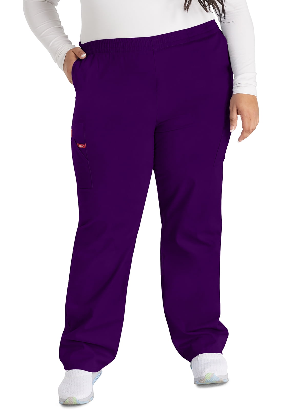 Dickies EDS Signature Scrubs Pant for Women Natural Rise Tapered Leg Pull-On Plus Size 86106 ...
