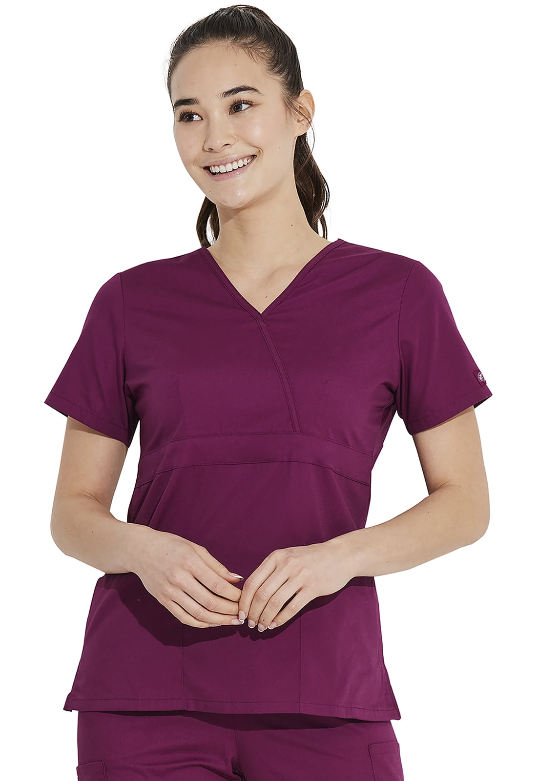 Dickies EDS Signature Scrubs Top for Women Mock Wrap 86806 - Walmart.com