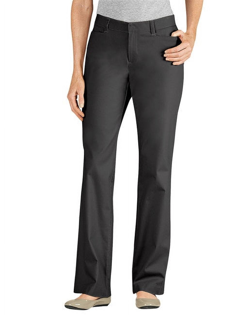 Dickies FP342 Ladies' Curvy Fit Straight Leg Flat Front Pant - Walmart.com