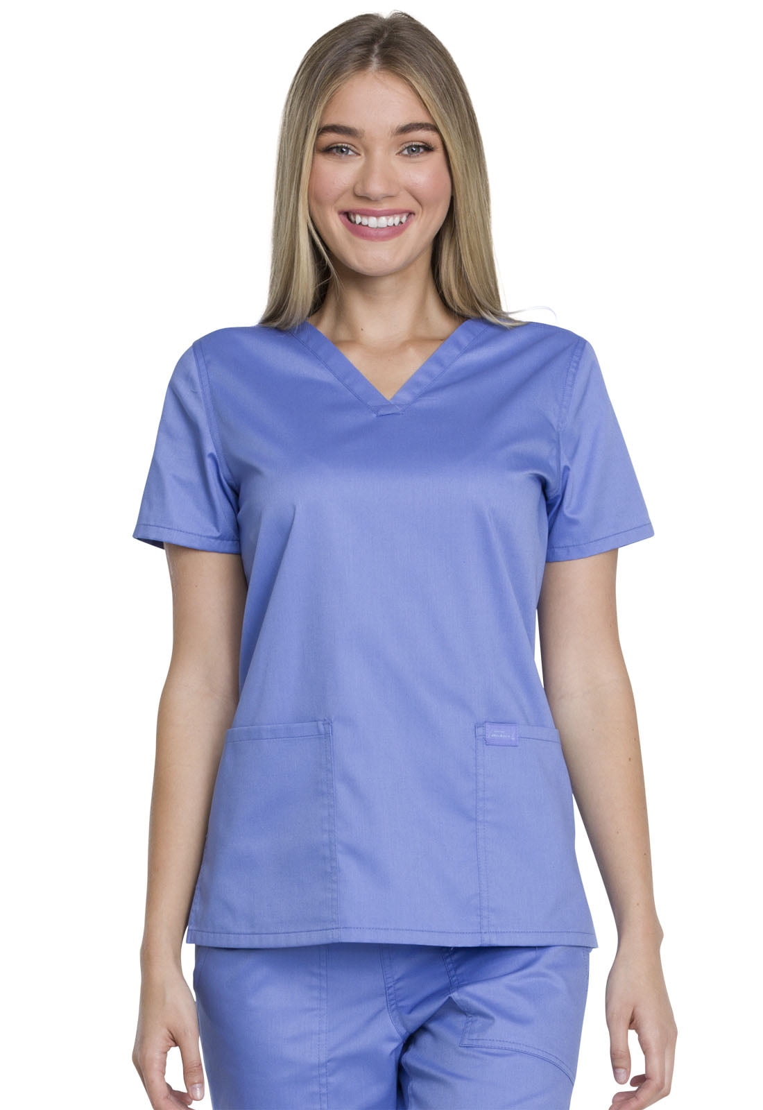 Dickies Genuine Industrial Strength Scrubs Top for Women V-Neck GD600 ...