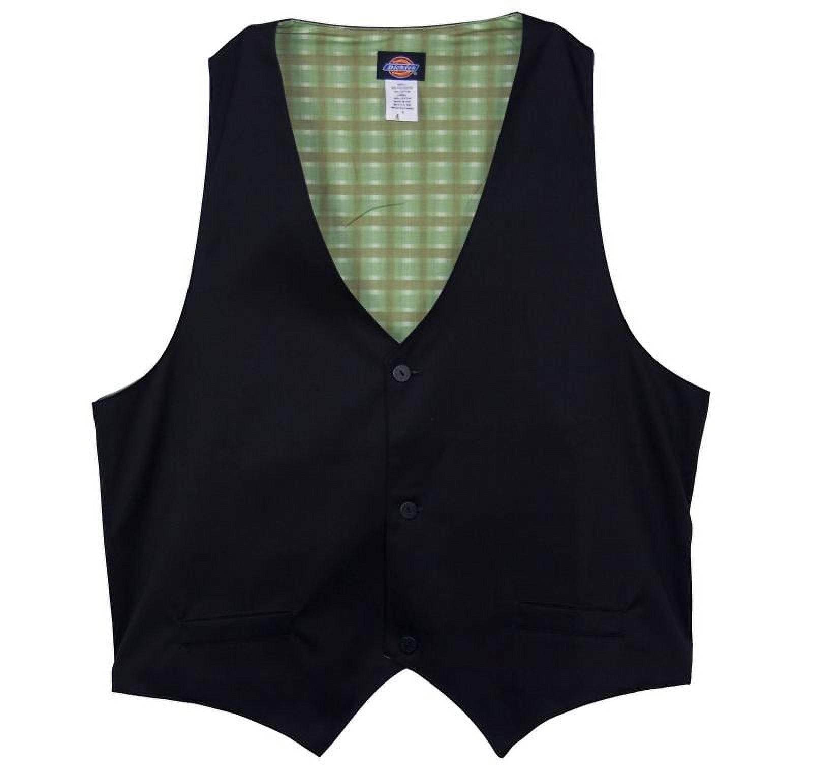 Dickies Hospitality Executive Chef Vest Jacket Uniform, Black, Small ...