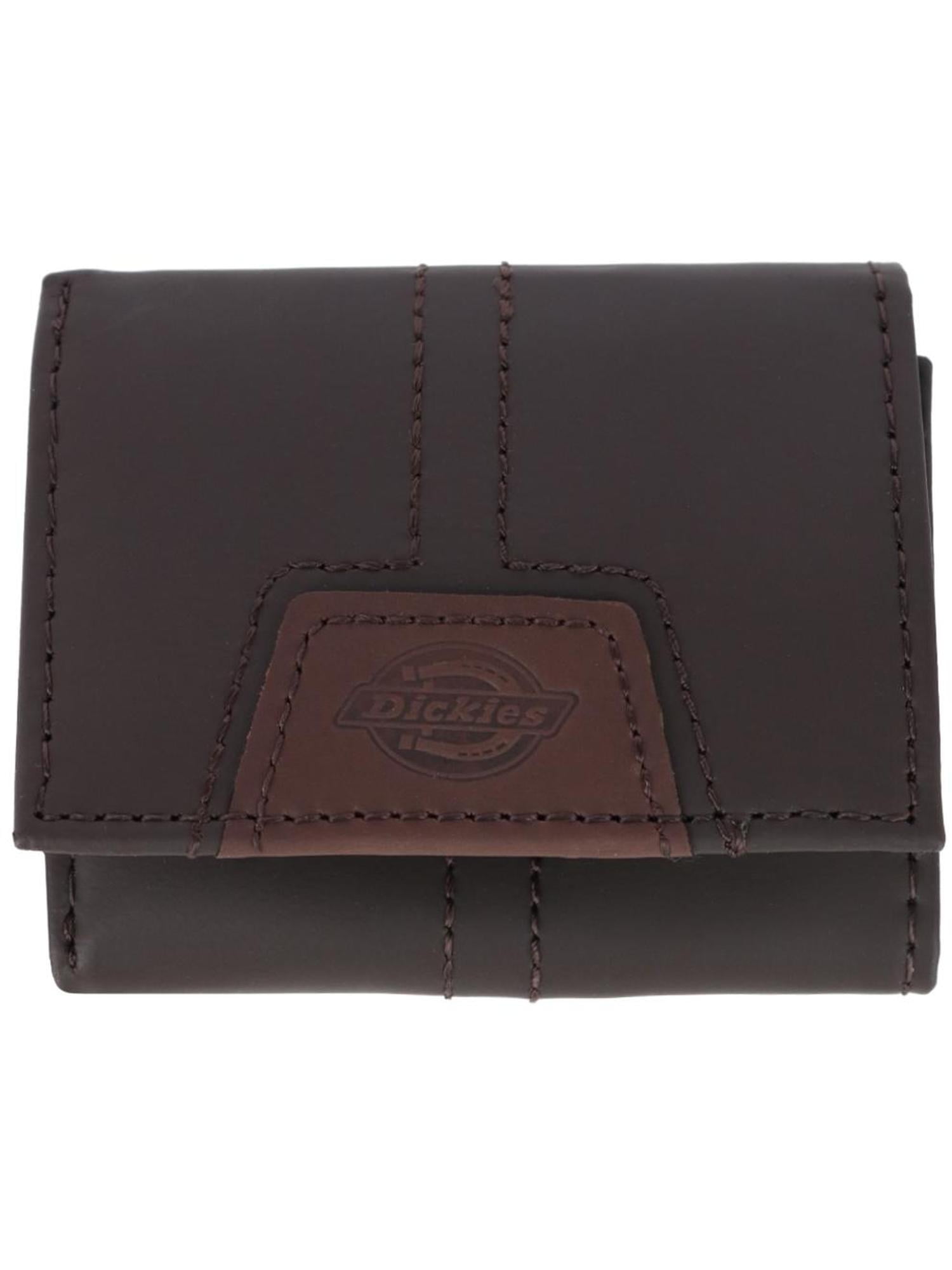 Dickies Leather Extra Capacity Trifold Wallet (Men) - Walmart.com
