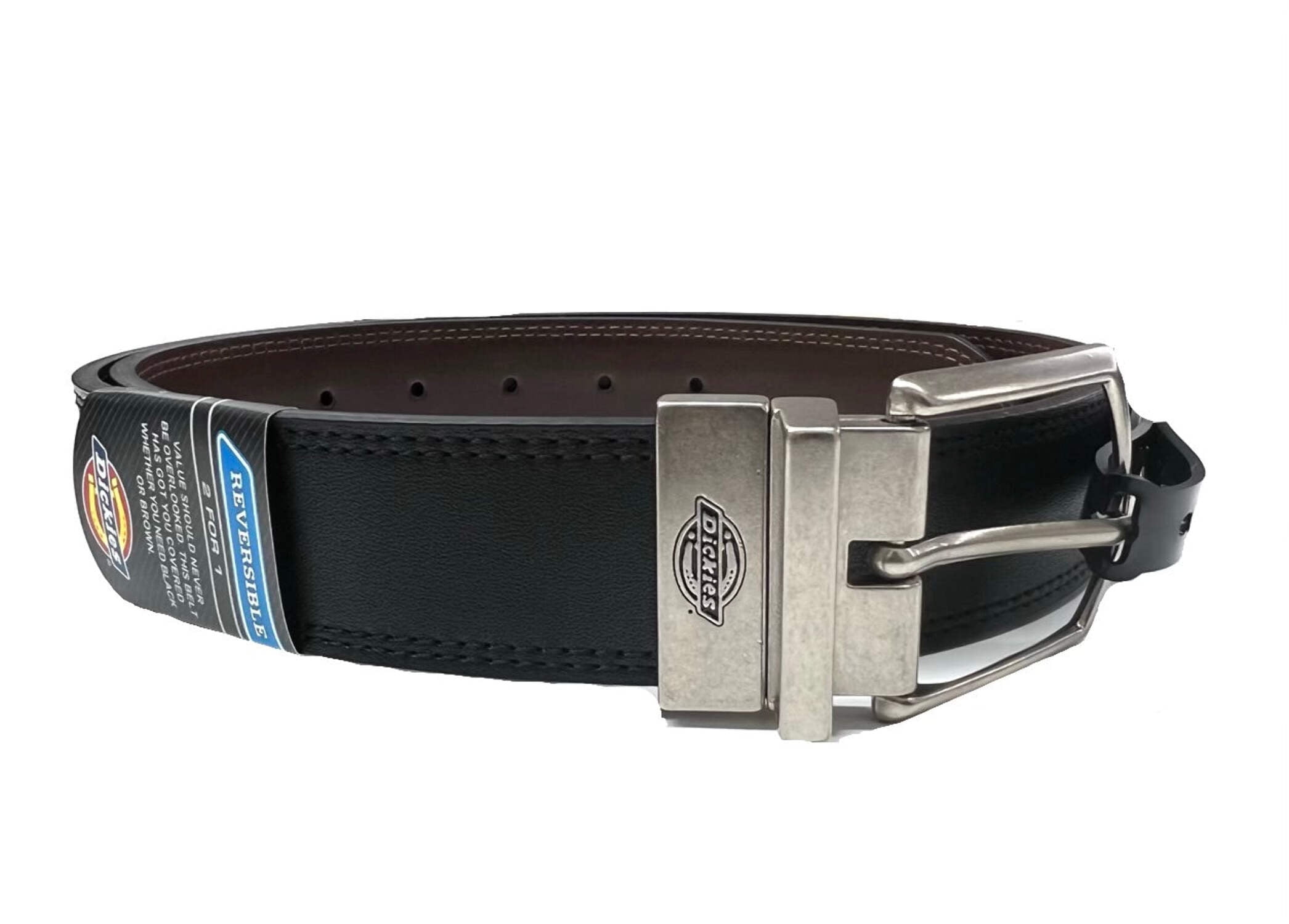 Dickies Leather Reversible Belt (Size 32-44) - Walmart.com