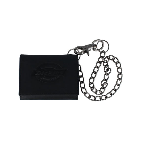 Dickies Leather Trifold Wallet with Chain (Men) - Walmart.com