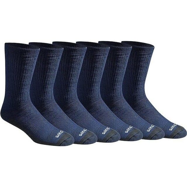 Dickies Men's 6 pairs Dri-Tech Max Cushion Crew Socks, Sizes 6-12 ...