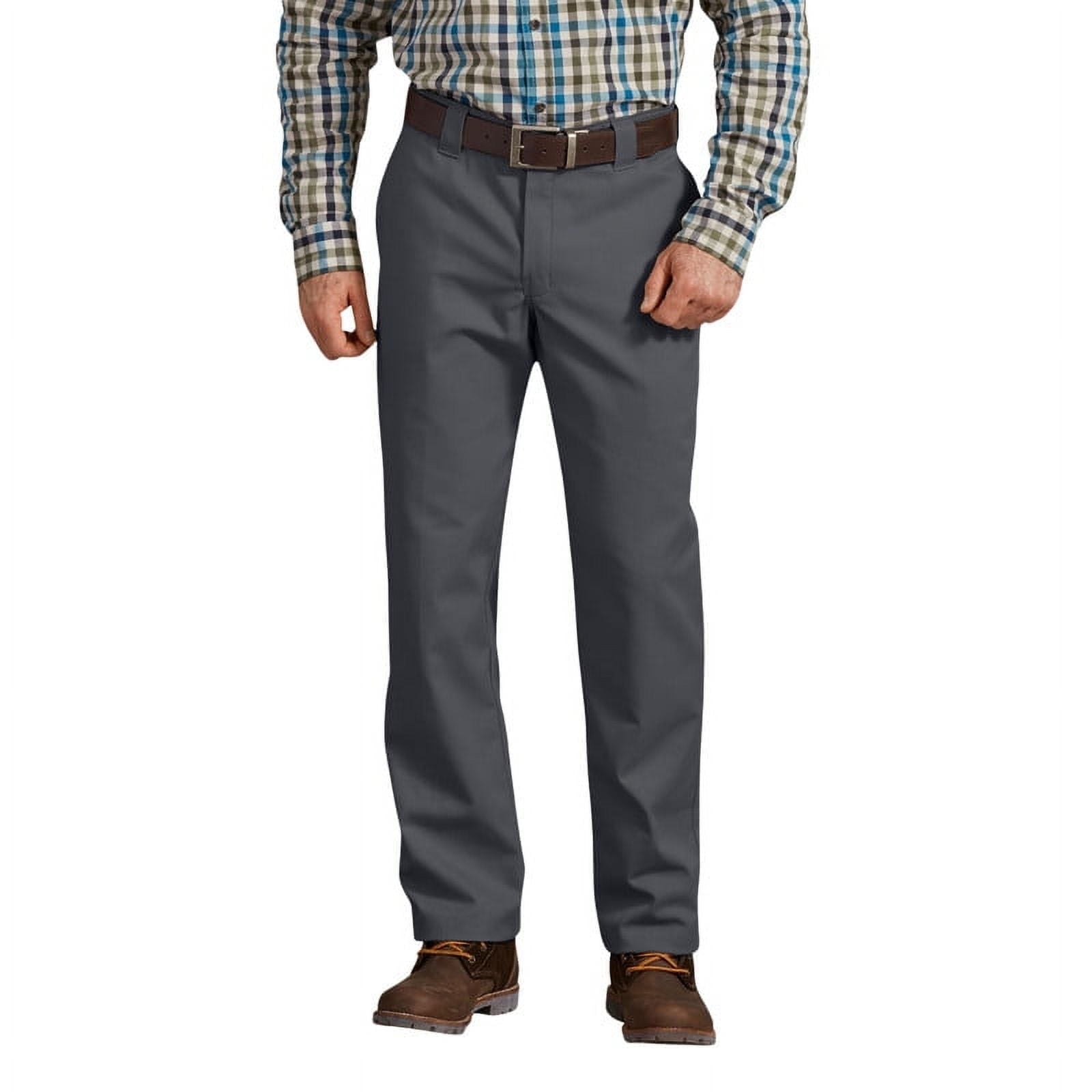 Dickies Men's Active Waist Regular Fit Pants, Charcoal Gray, 34 x 34 ...