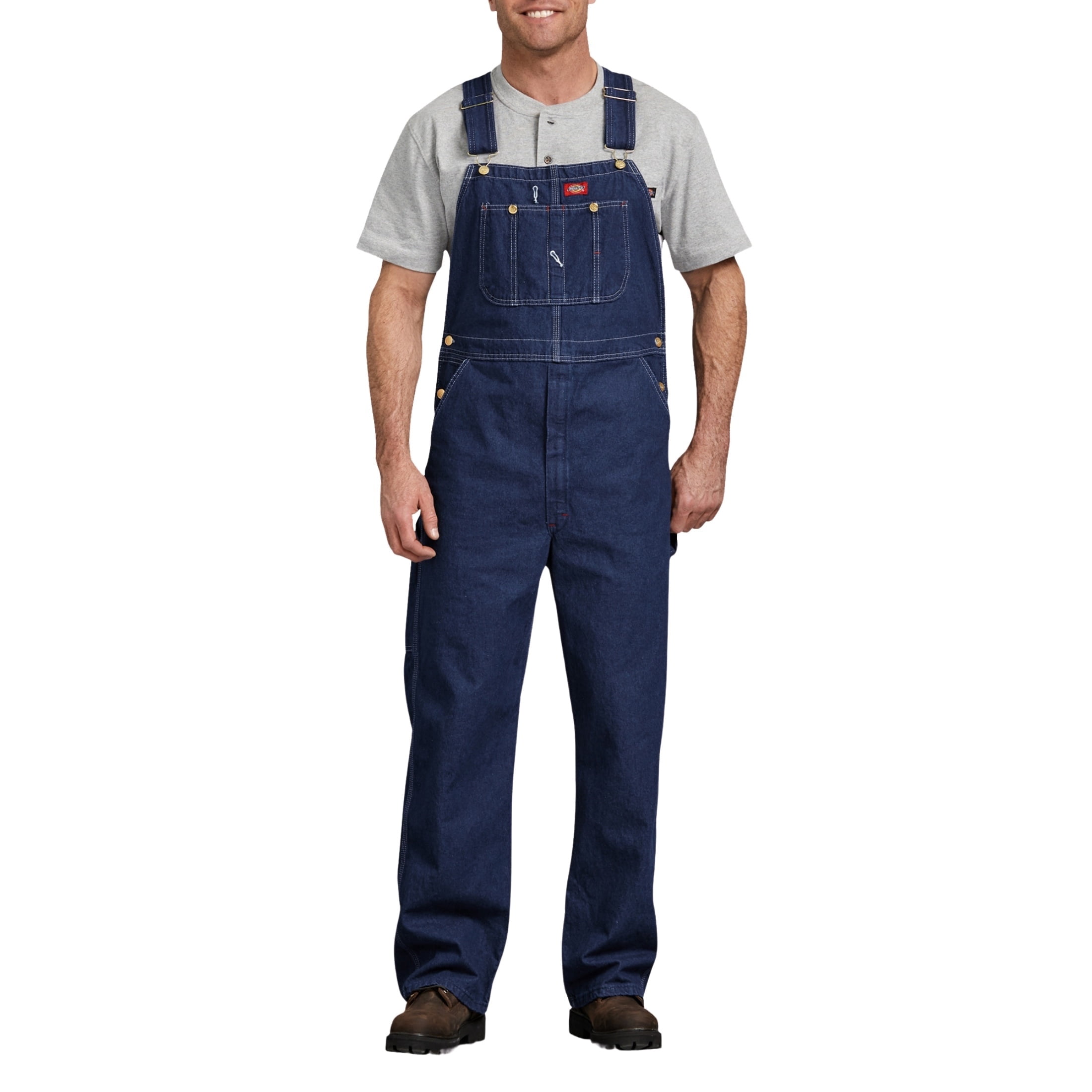 Dickies Men's Classic Bib Overalls, Rinsed Indigo Blue, 31X28 - Walmart.com