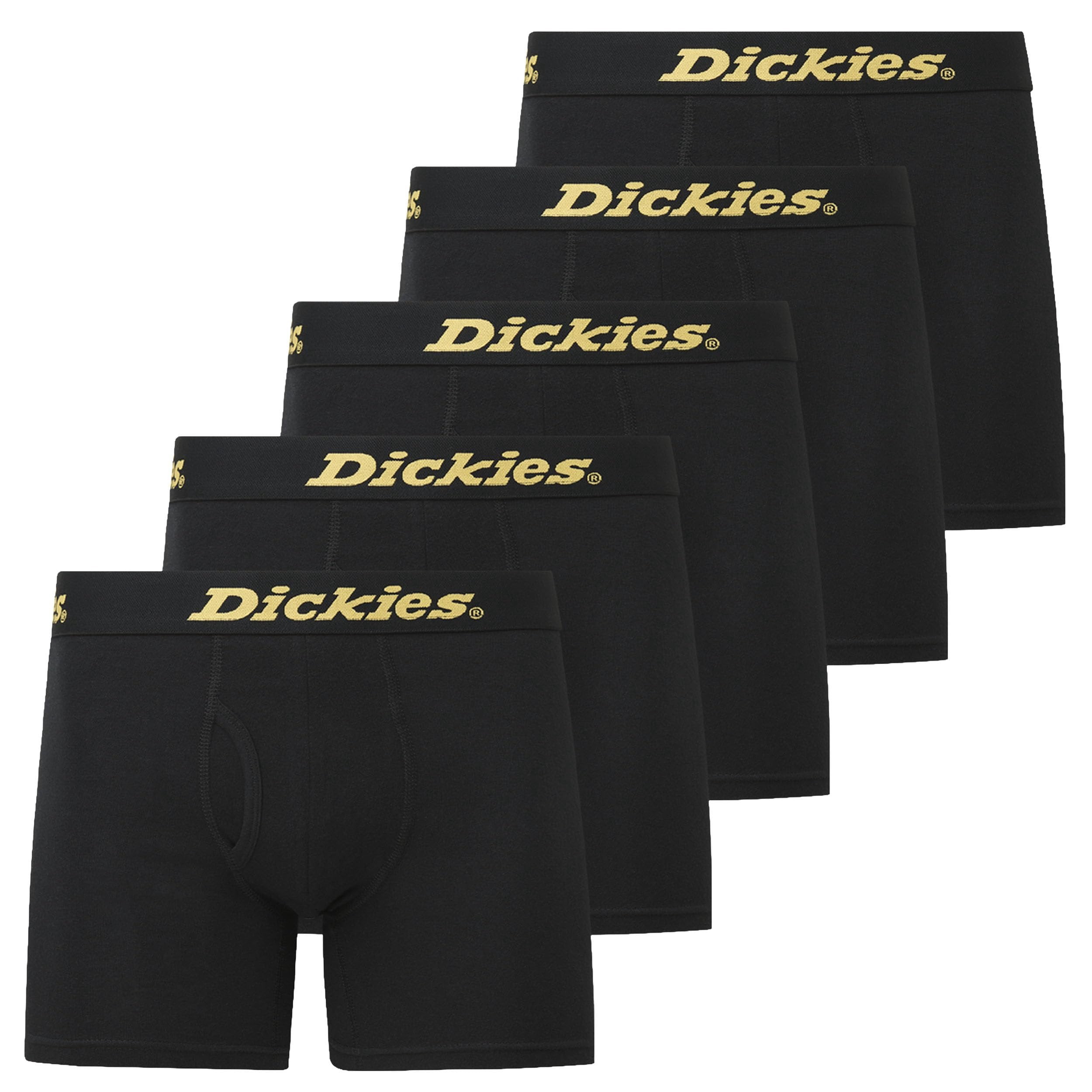 Dickies Men's Cotton Boxer Briefs – 5-Pack, Ultimate Comfort ...