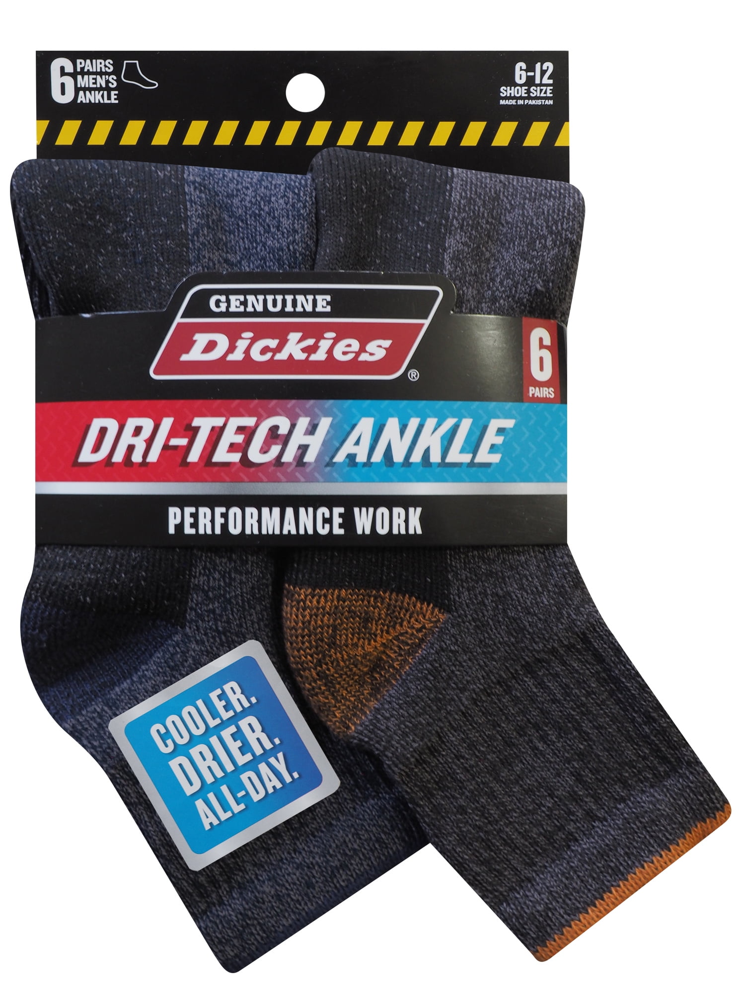 Dickies Dri-Tech Quarter Socks - Arch Compression - Walmart.com
