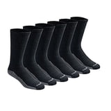 Dickies Socks, Moisture Control Crew, Black, Shoe Size 6-12, Men's ...