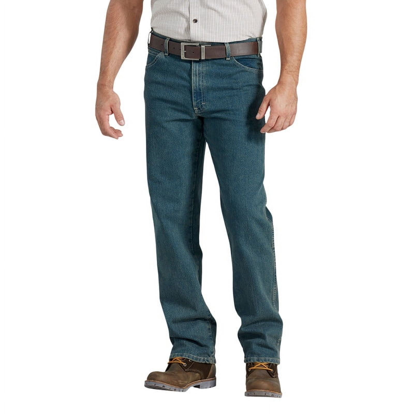 Dickies Men's FLEX Active Waist Relaxed Fit Jeans - Walmart.com