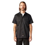 Dickies Men's FLEX Relaxed Fit Short Sleeve Work Shirt - Walmart.com
