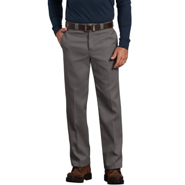 Genuine Dickies Men's Relaxed Fit Straight Leg Flat Front Flex Work ...