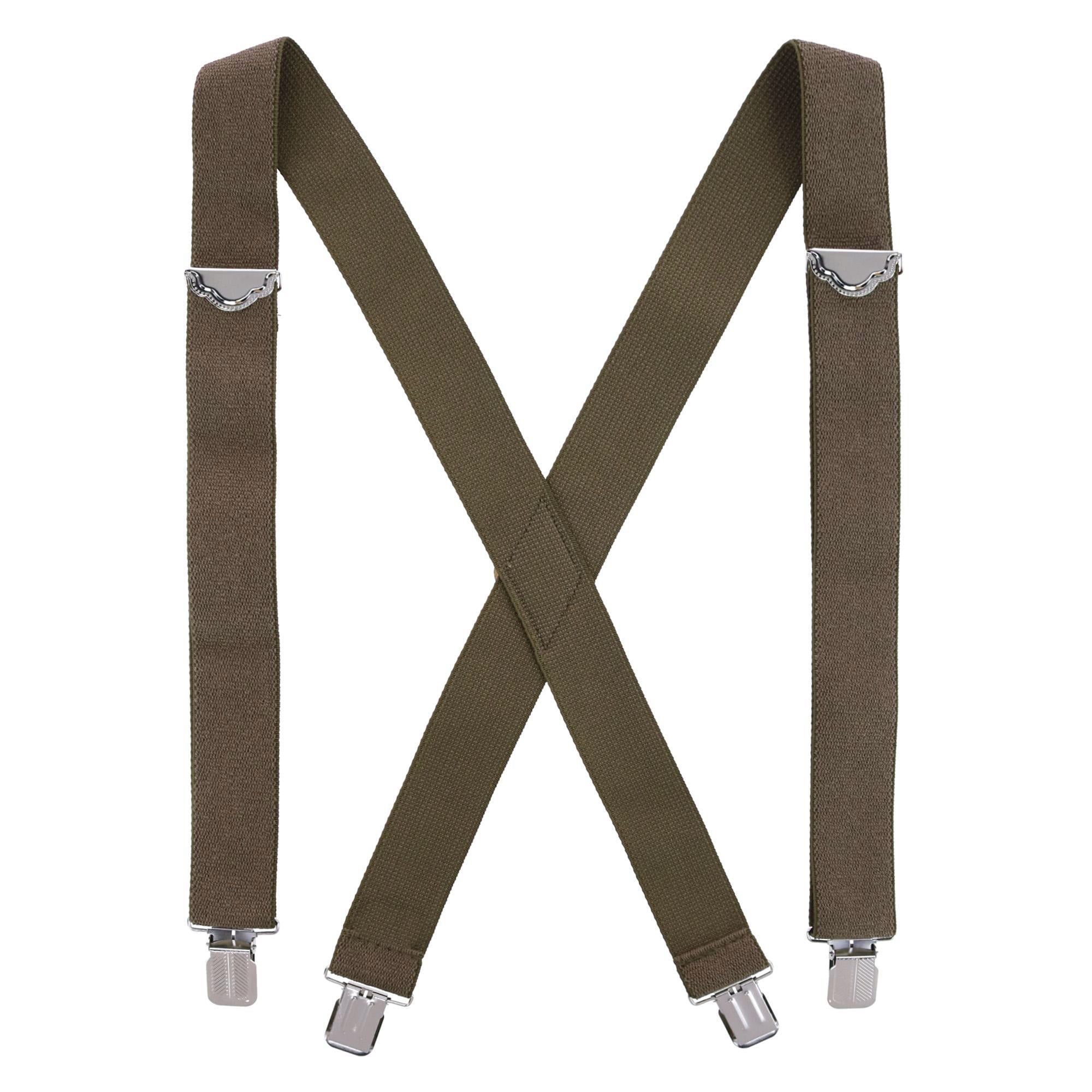 Dickies Men's Lightweight Elastic Suspenders, One Size, X-Back Clip ...