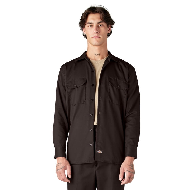 Dickies Men's Long Sleeve Work Shirt - Walmart.com