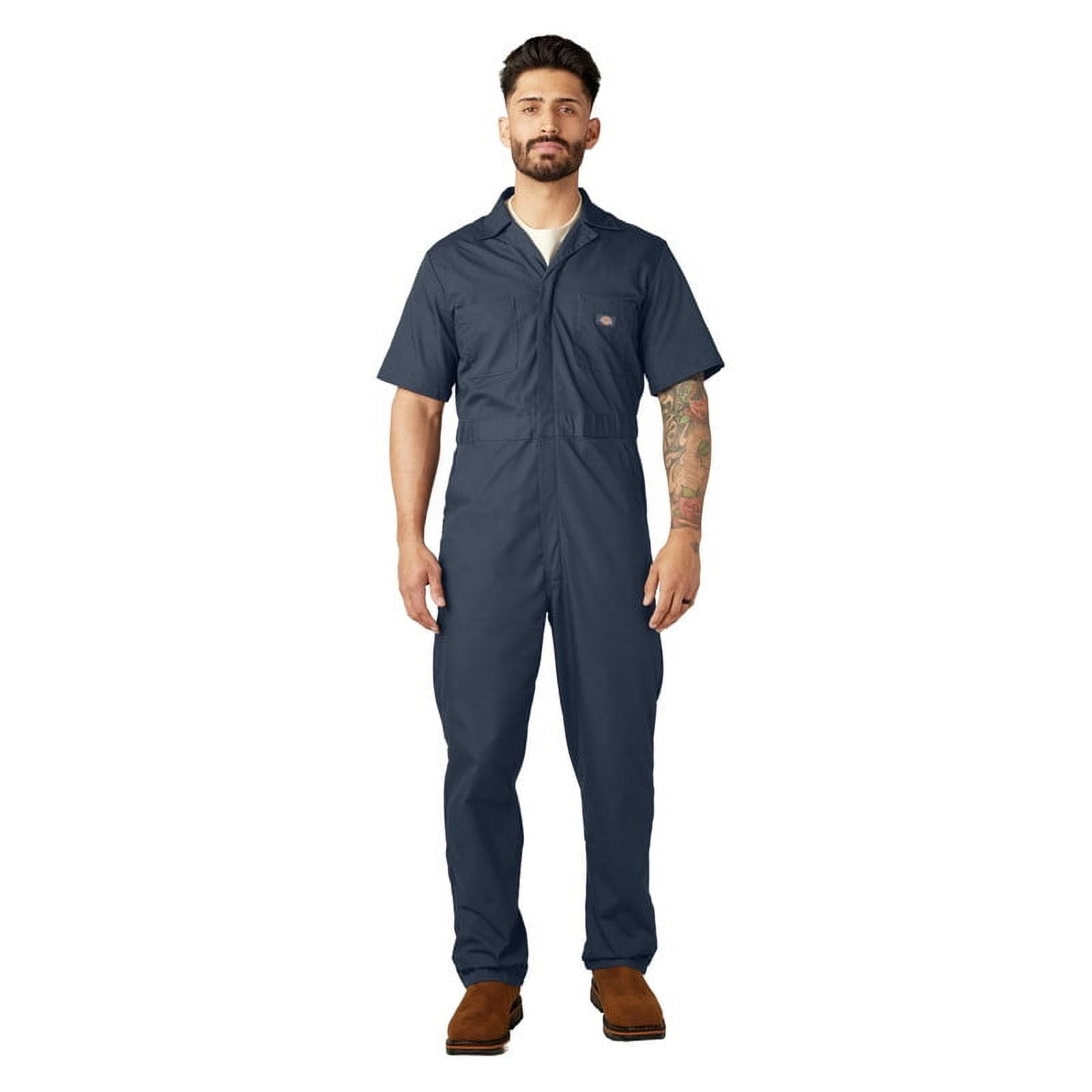 Dickies Men's Poplin Short Sleeve Coverall - Walmart.com