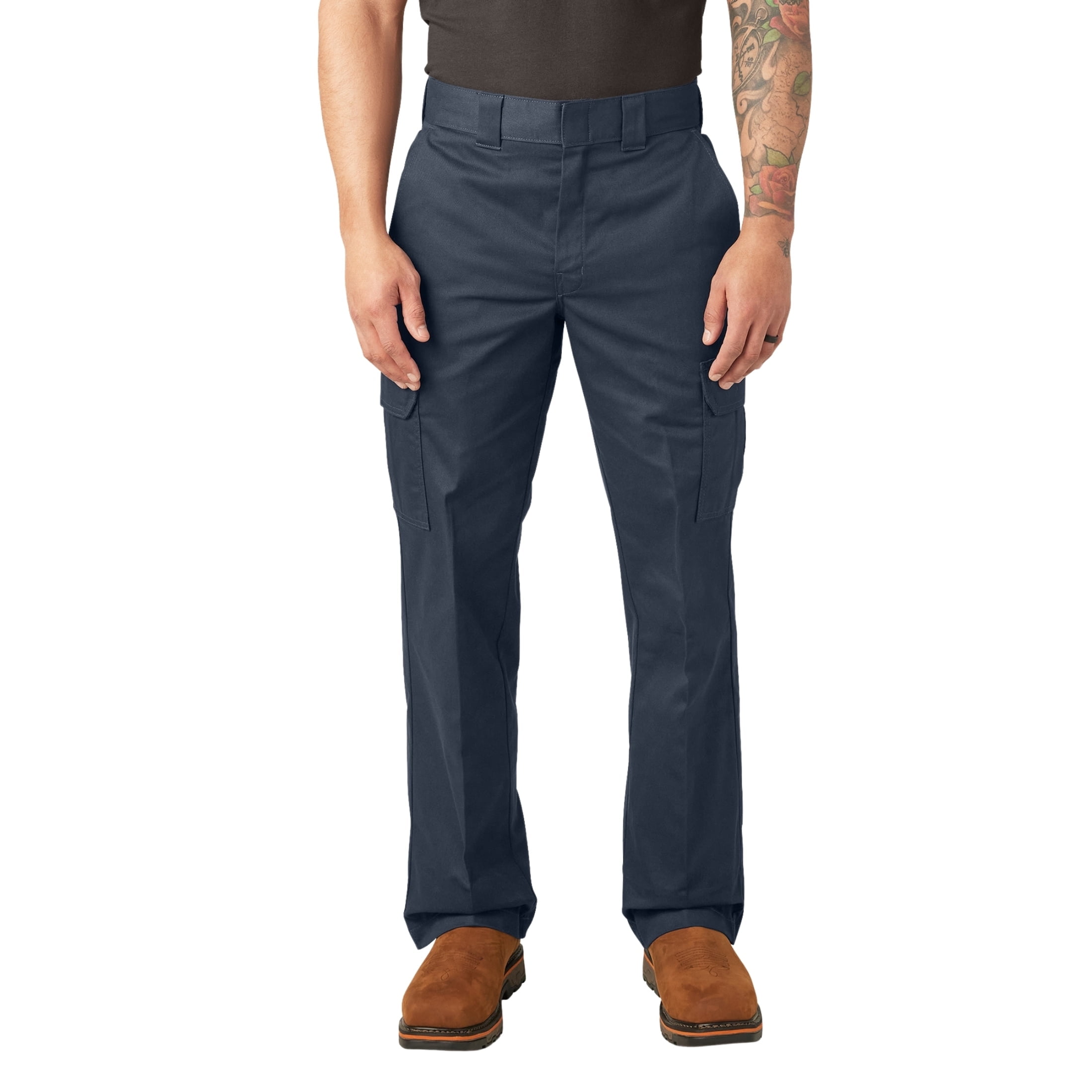Dickies Men's Relaxed Fit Cargo Work Pants – Durable Cotton Blend ...