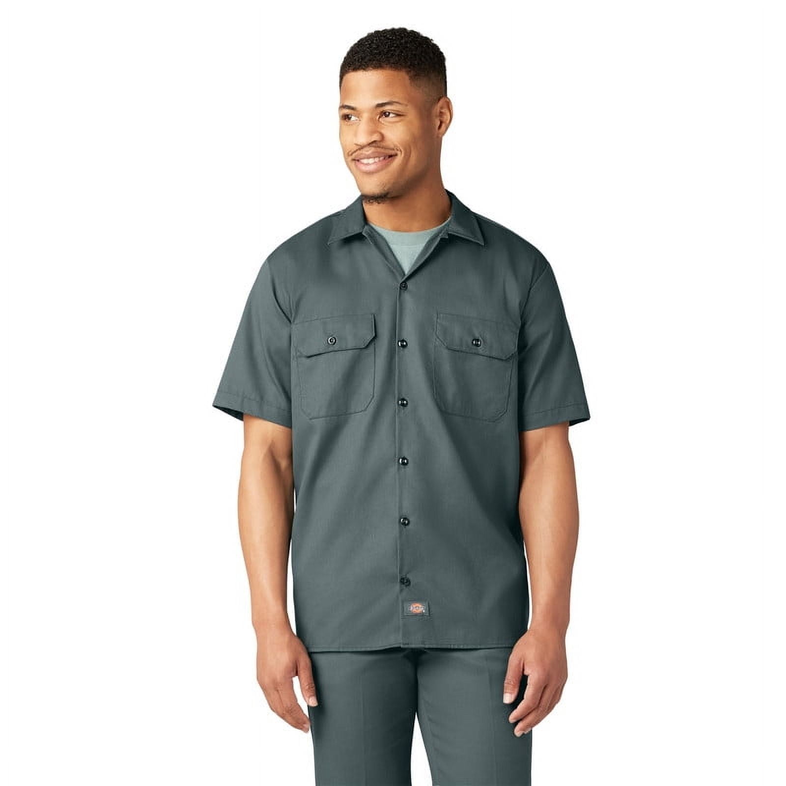 Dickies Men's Short Sleeve Work Shirt - Walmart.com