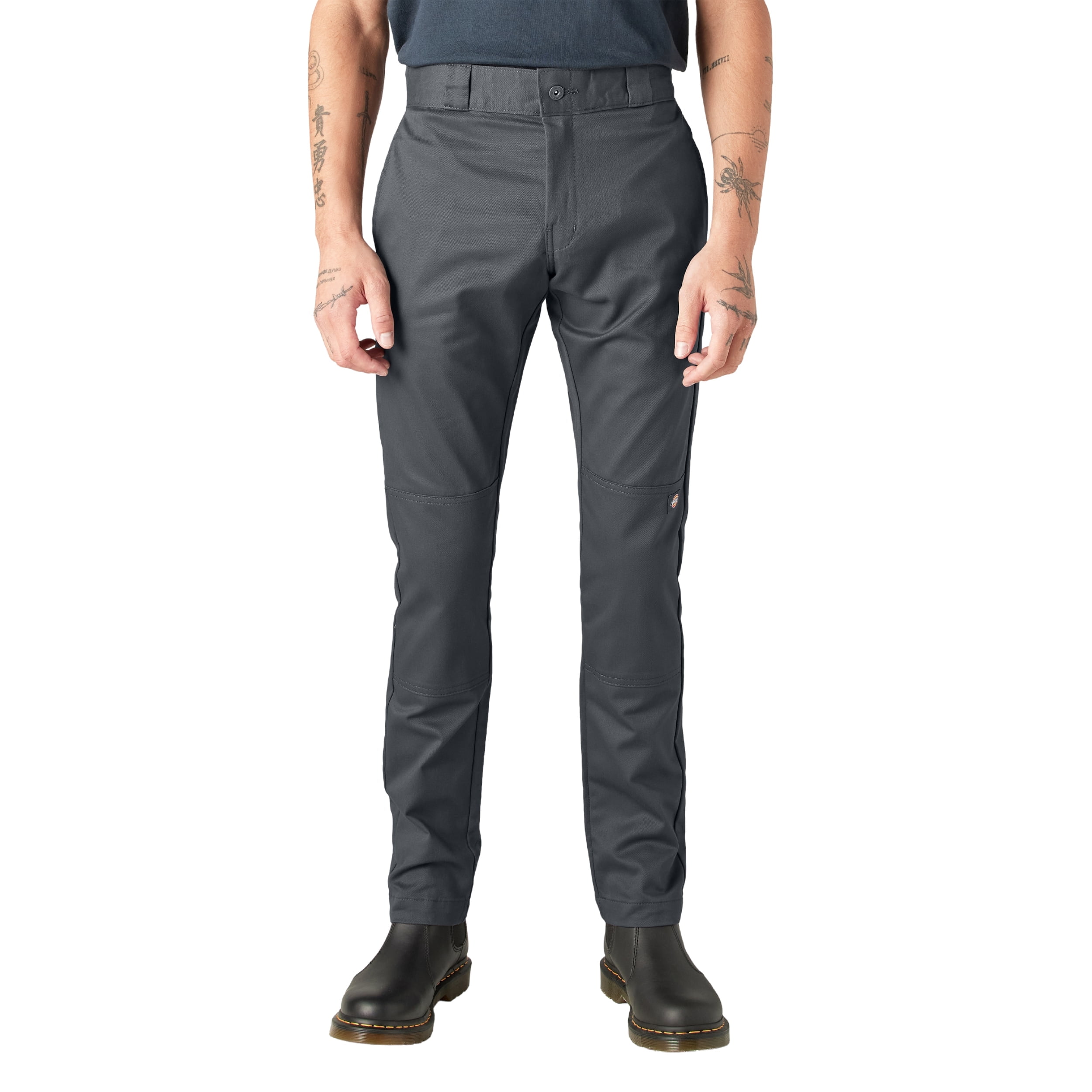 Dickies Men's Skinny Fit Double Knee Work Pants, Timber Brown, 32W x 34L - Walmart.com