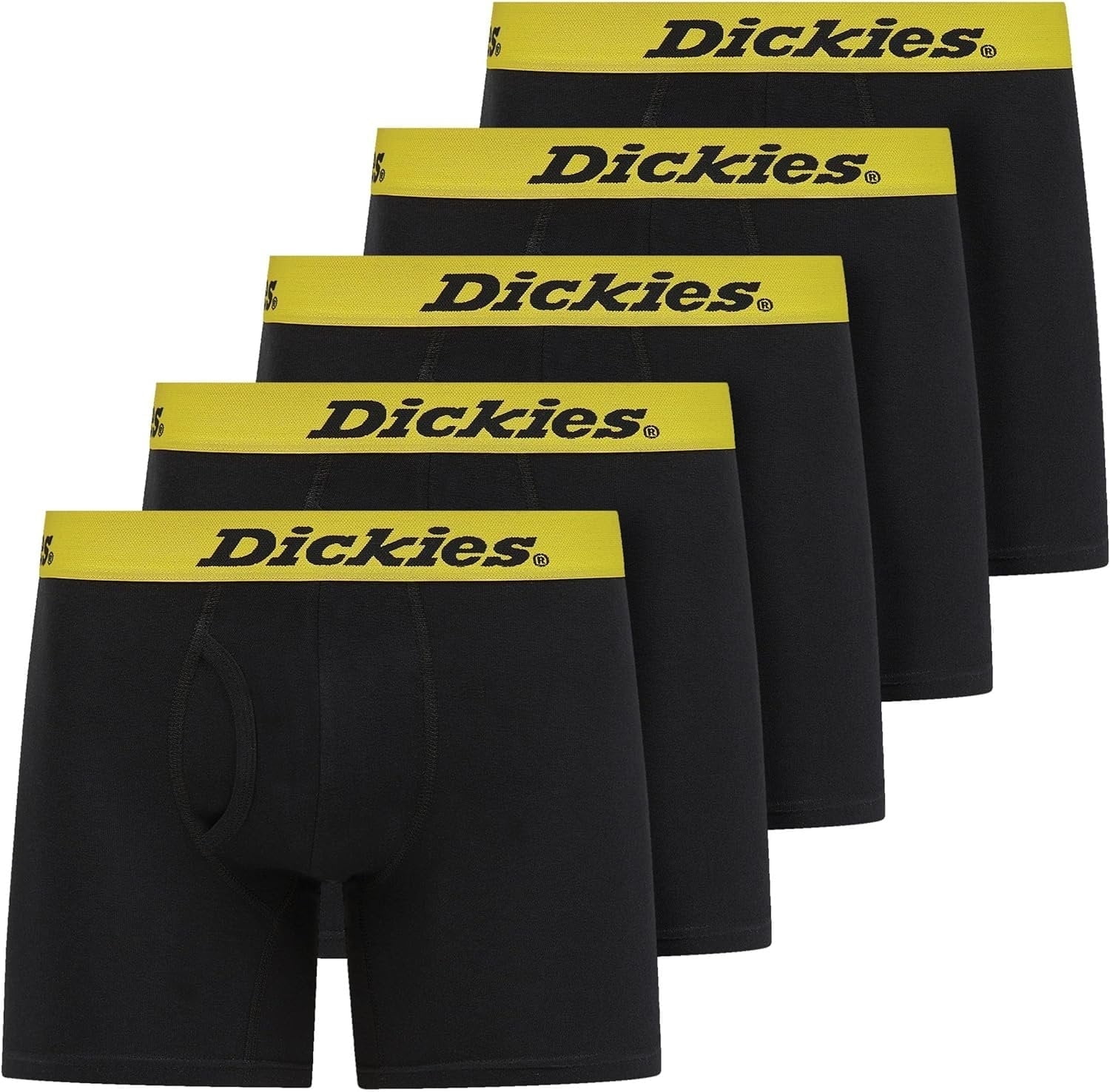 Dickies Men's Cotton Boxer Briefs – 5-Pack, Ultimate Comfort ...