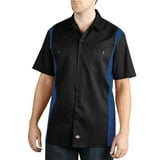 Dickies Mens Two-Tone Short Sleeve Work Shirt - Walmart.com
