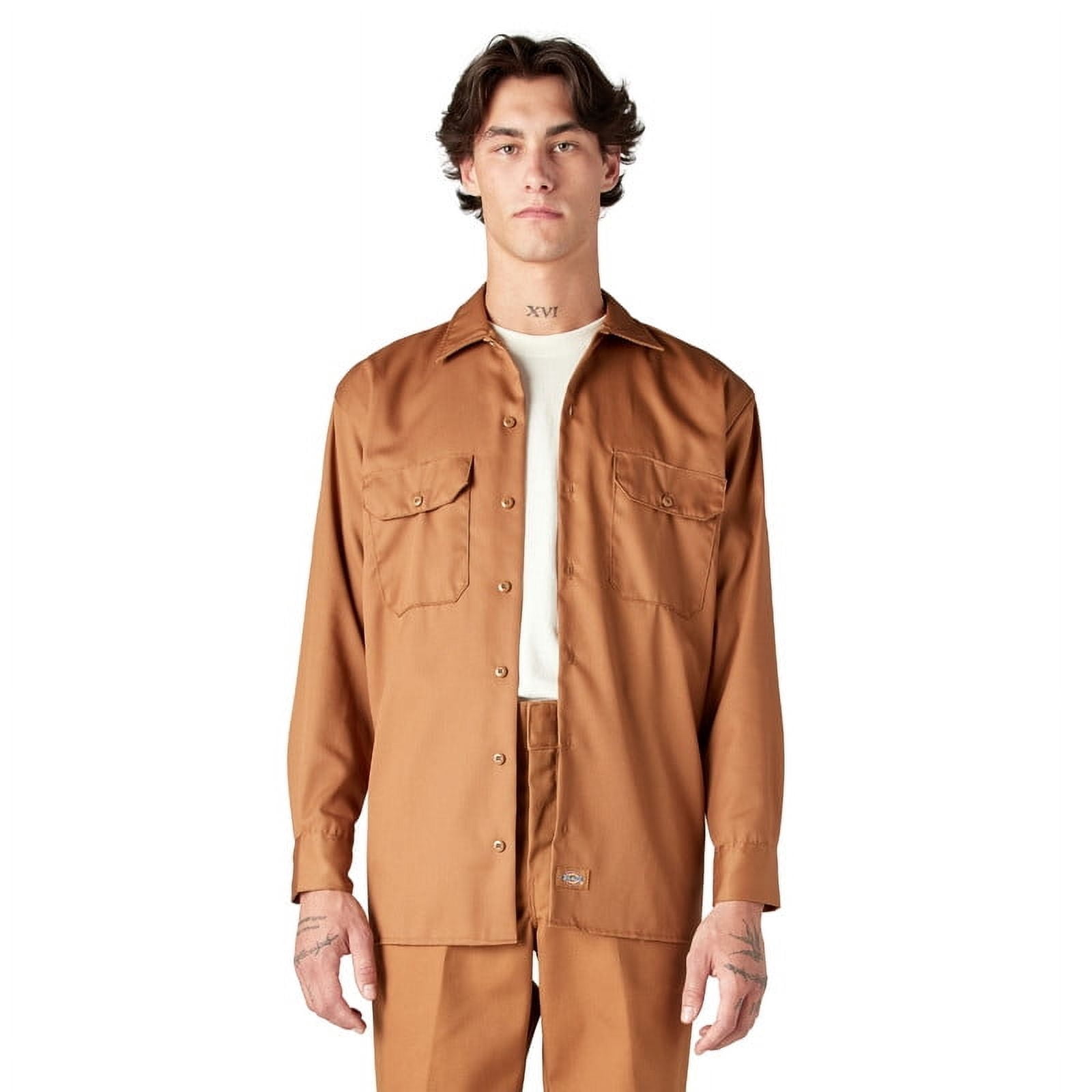 Dickies Men's Long Sleeve Work Shirt - Walmart.com