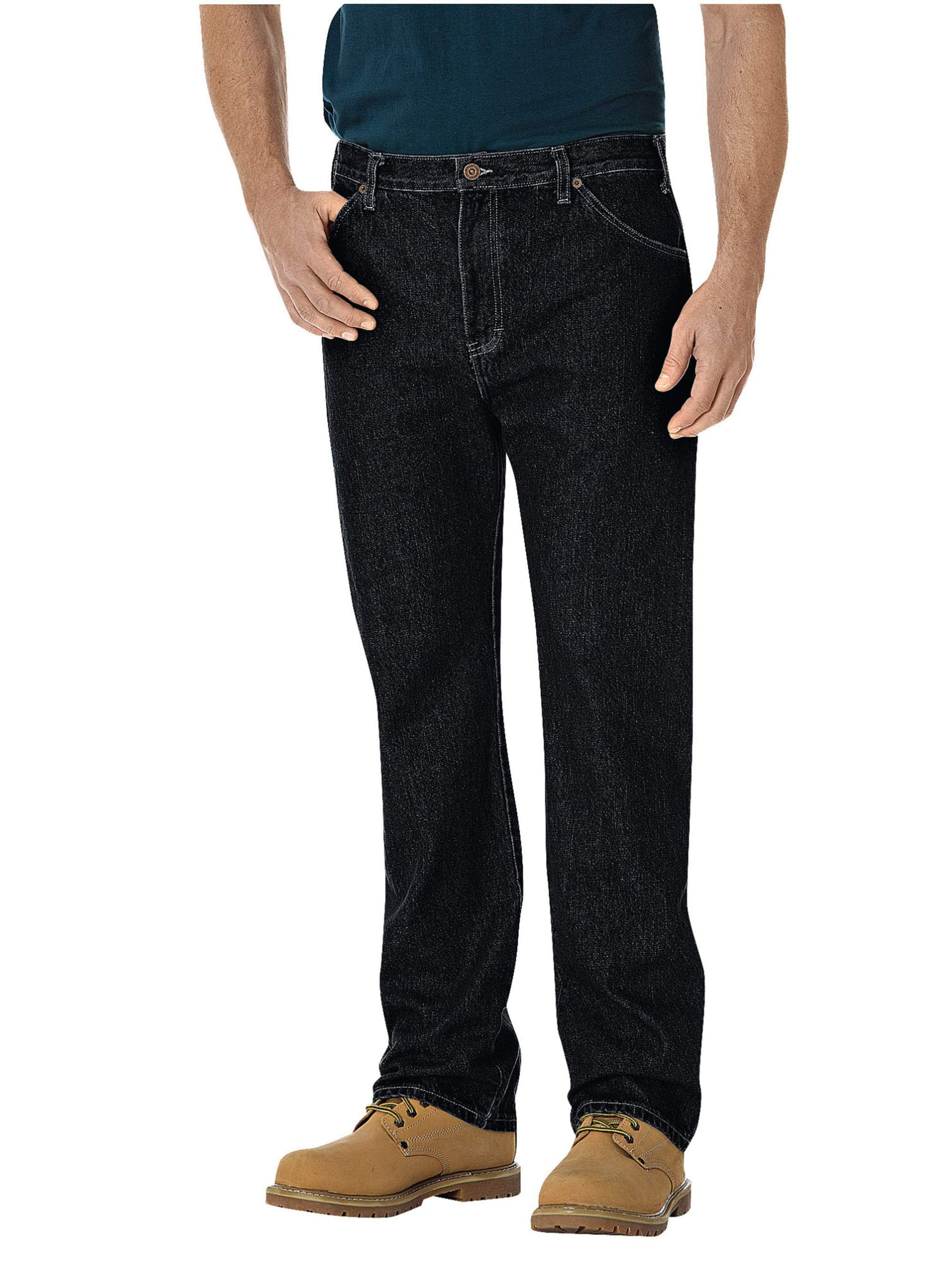 Dickies Mens and Big Mens Regular Straight Fit 6-Pocket Denim Jeans ...