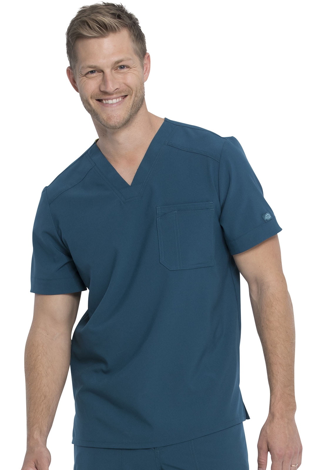 Dickies Retro Scrubs Top for Men Tuckable V-Neck DK810 - Walmart.com