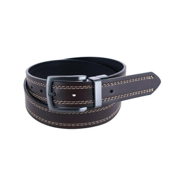 Dickies Work Belt for Men - Leather with Double Prong Buckle for Jeans ...