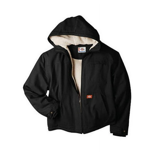 Dickies Tj350 Mens 8 5 Oz Sanded Duck Sherpa Lined Hoodedjacket