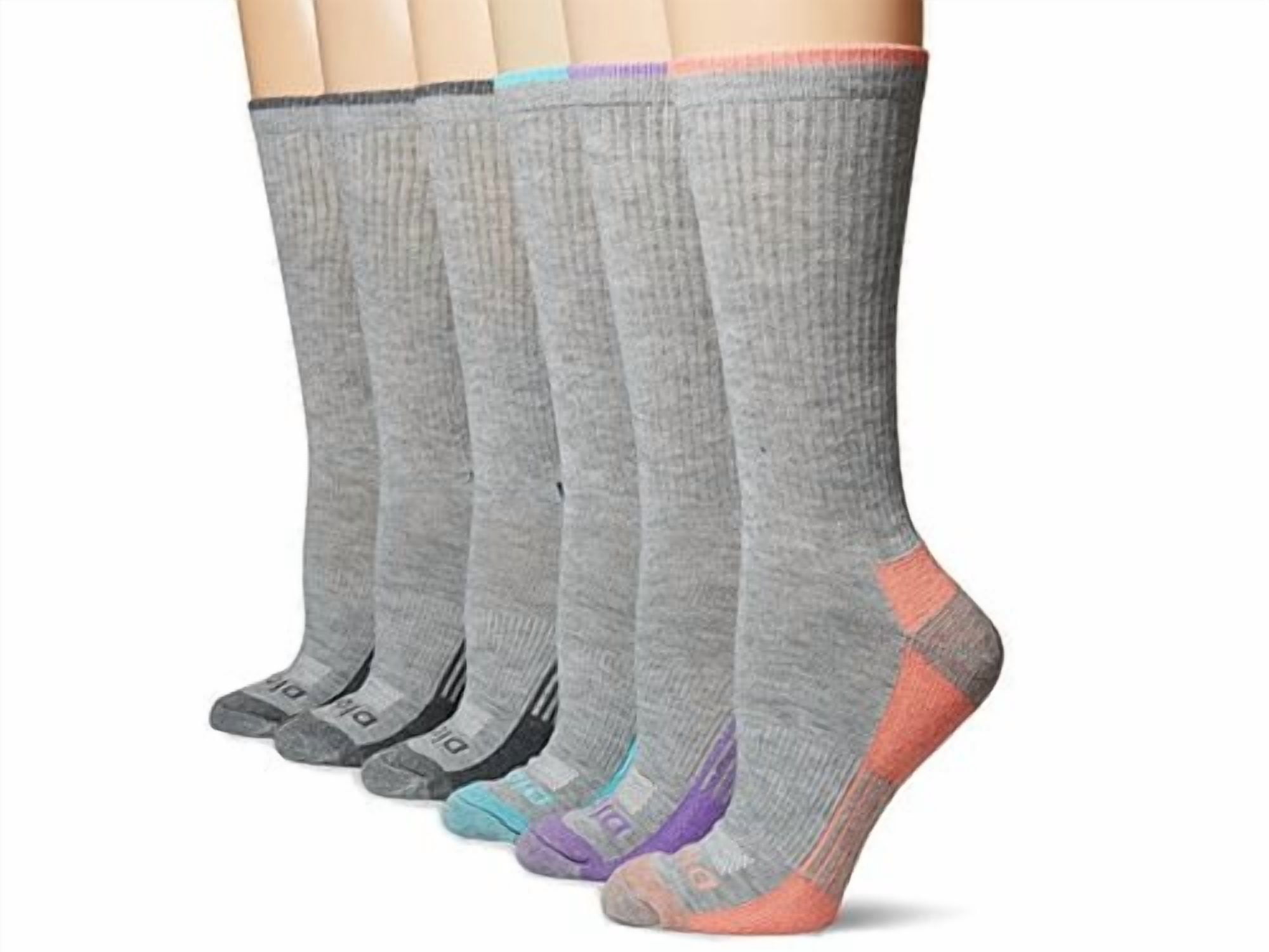 Dickies Women's Dritech Advanced Moisture Wicking Crew Sock, Grey, Size ...