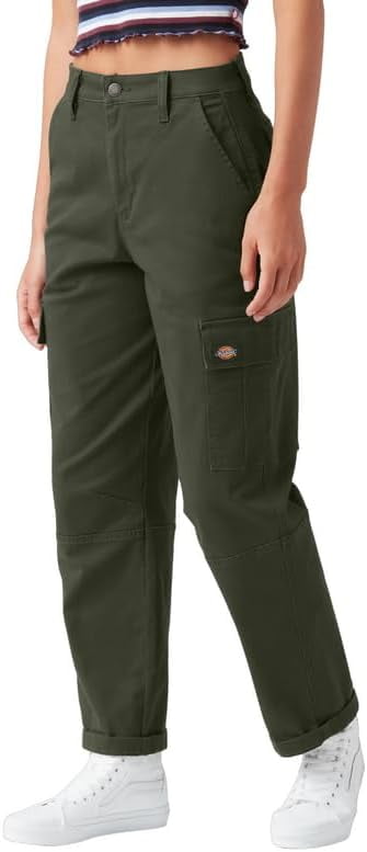 Dickies Women's Relaxed Fit Cropped Cargo Pants - Walmart.com