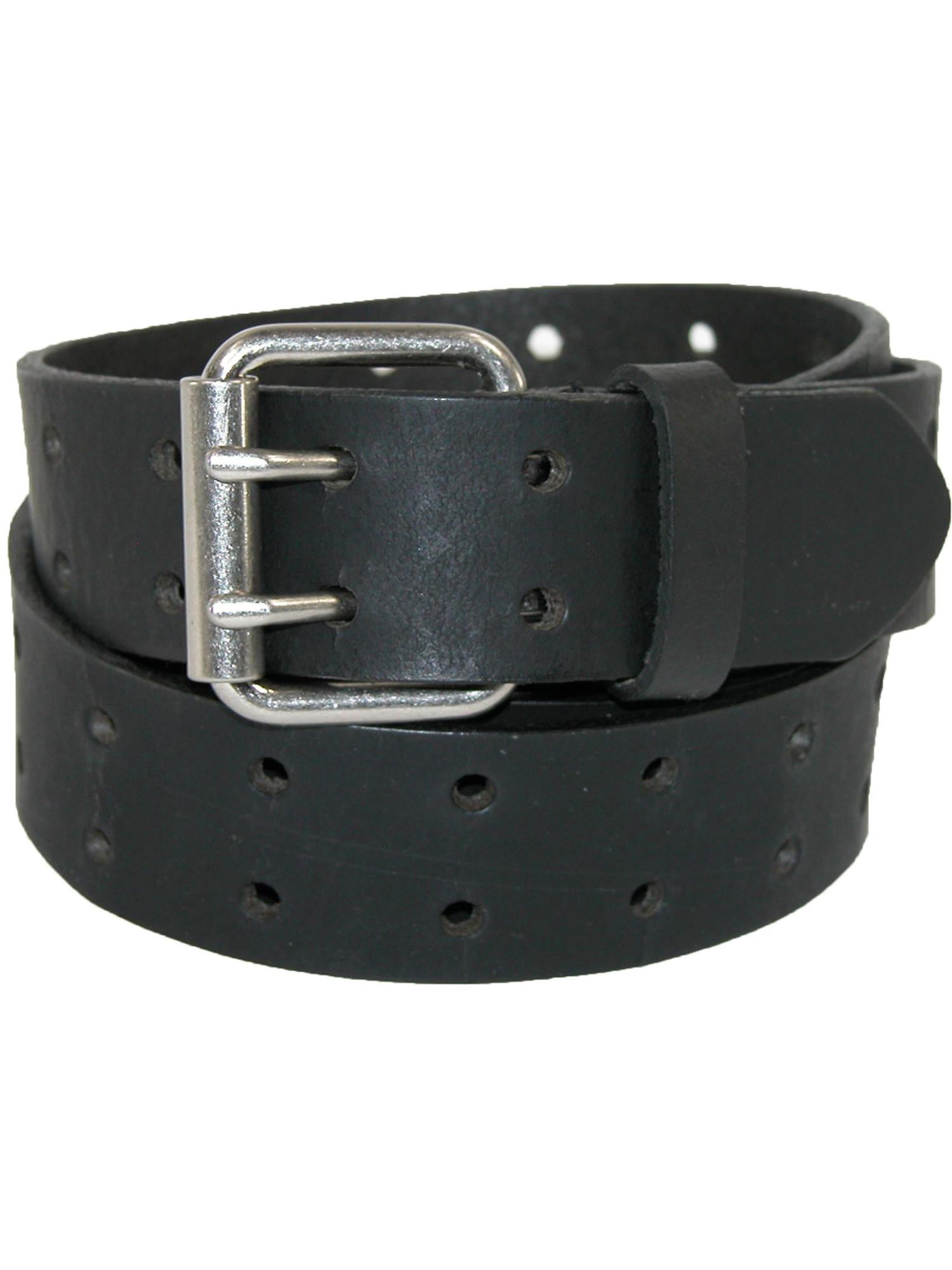 Dickies Work Belt for Men - Leather with Double Prong Buckle for Jeans ...
