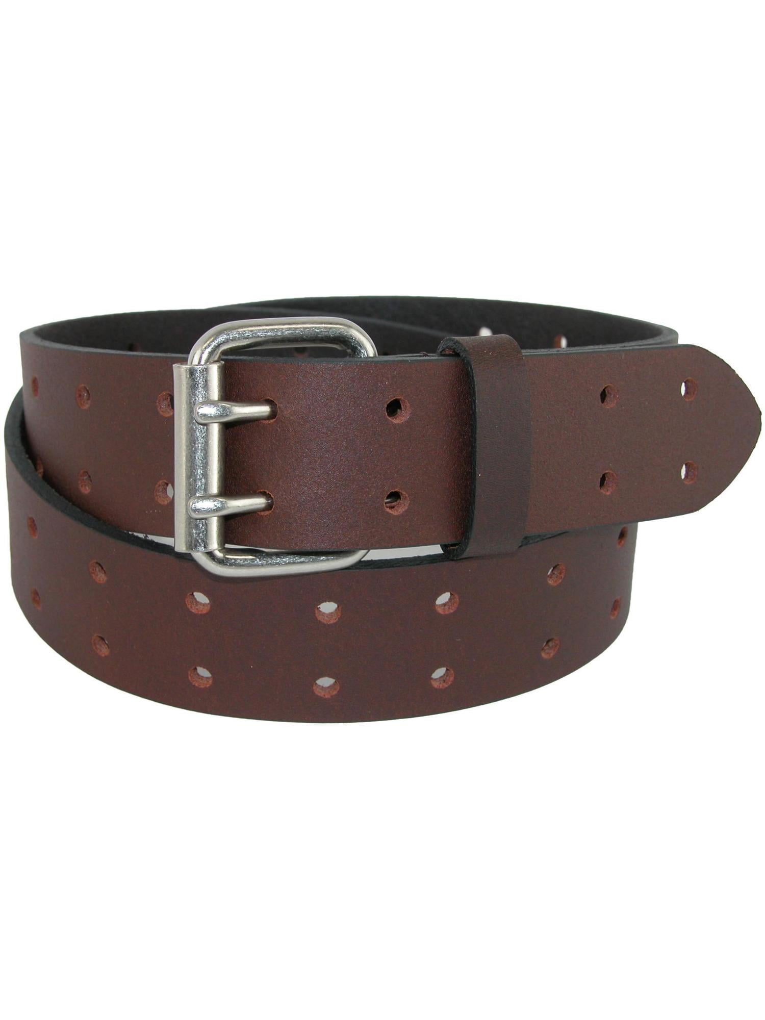 Dickies Work Belt for Men - Leather with Double Prong Buckle for Jeans ...