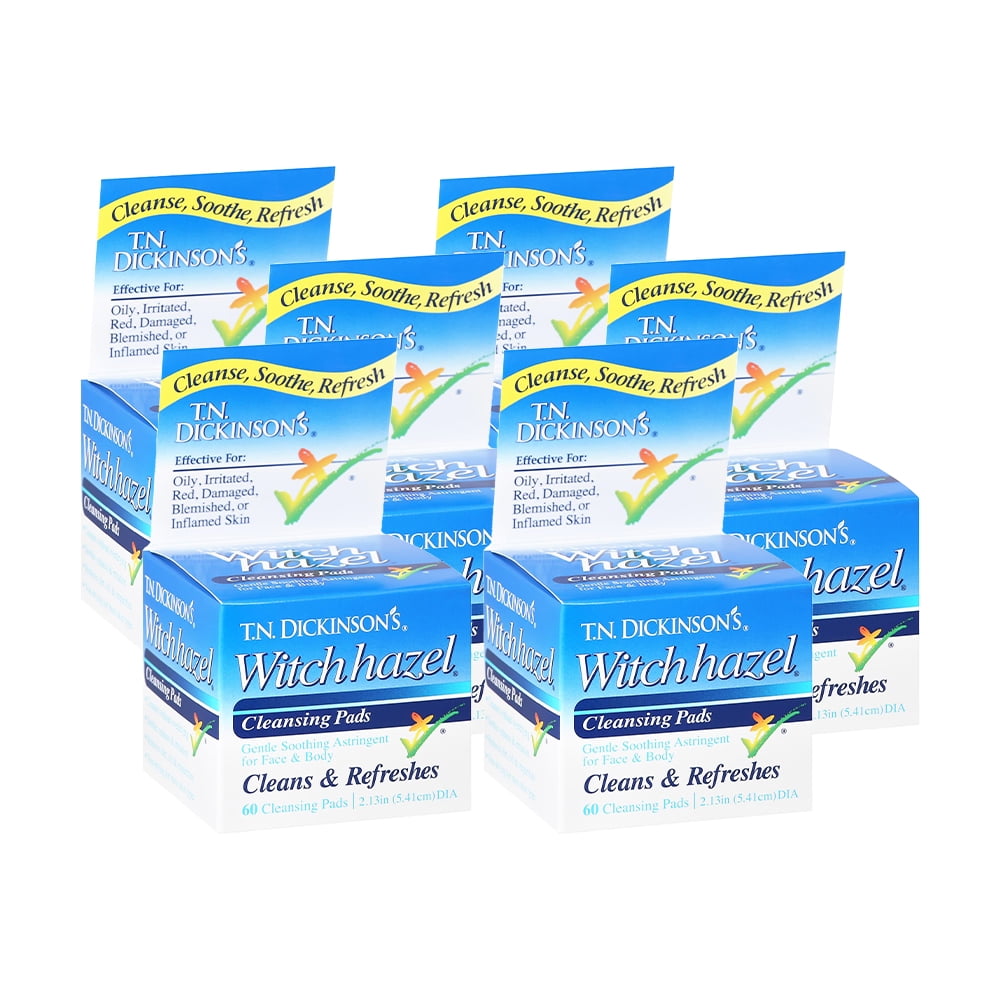 Dickinson Brands Hazelet Witch Hazel Pad 60 Count ( 6 Pack ) - Walmart.com