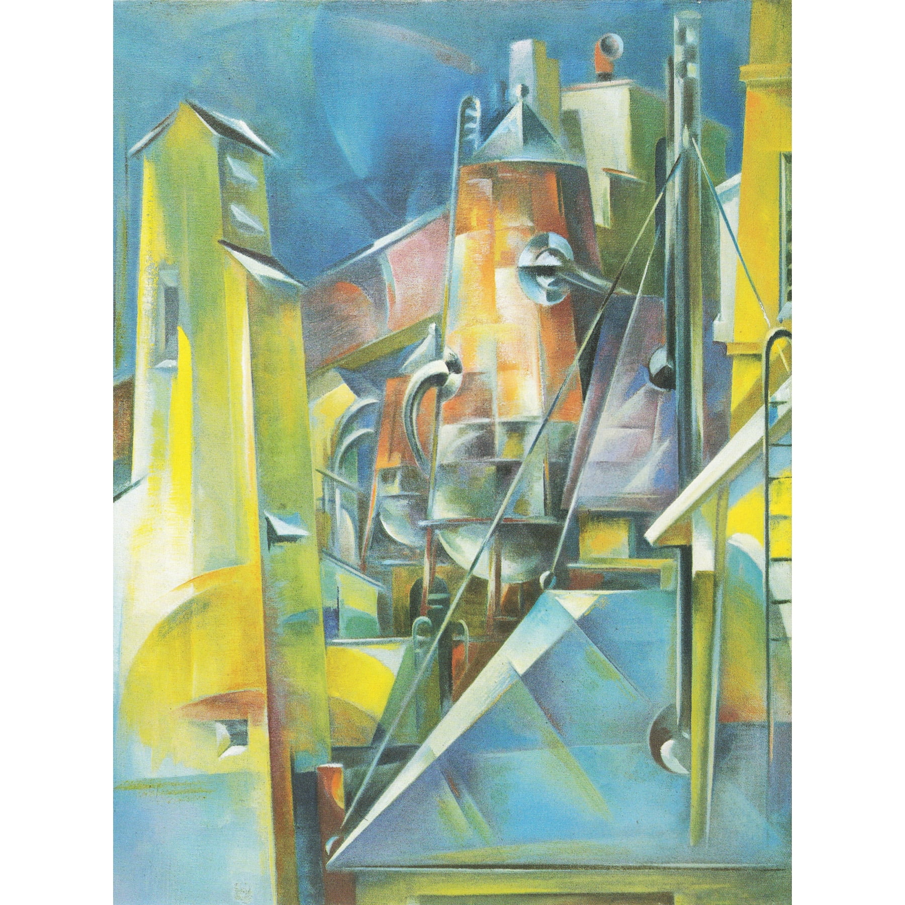 Dickinson Factory Precisionist Painting Extra Large Art Print Wall ...