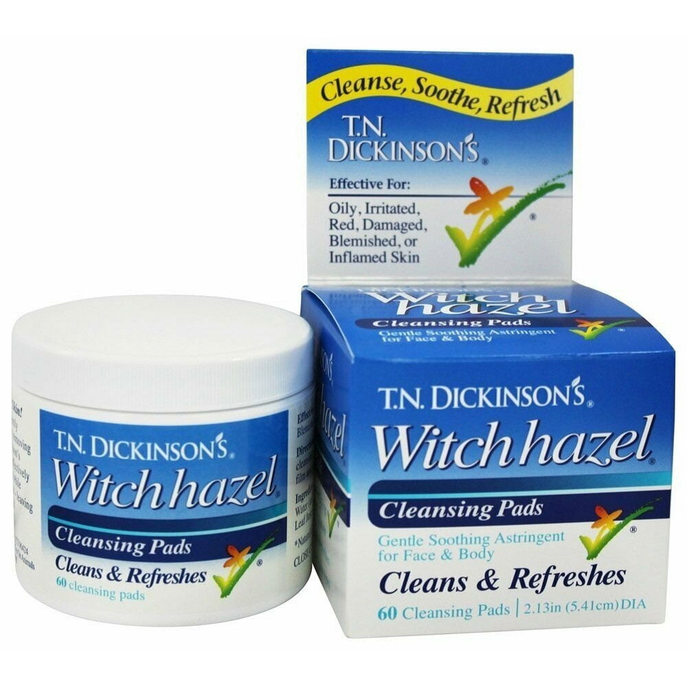 Dickinson's Witch Hazel Astringent Face Toner Wipes, Cleansing Facial ...