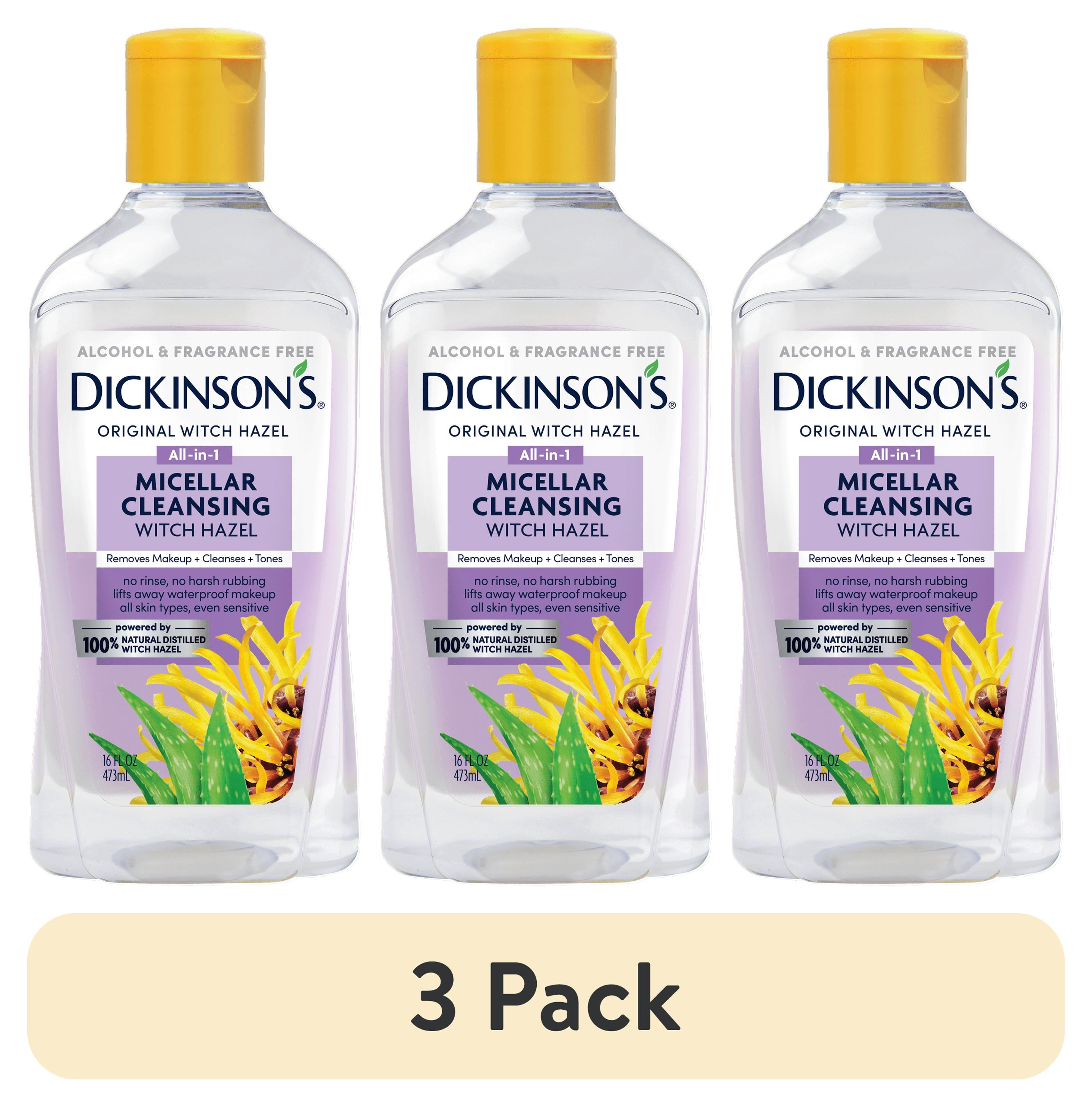 (3 pack) Dickinson’s Micellar Cleansing Witch Hazel, 16 fl oz - Walmart.com