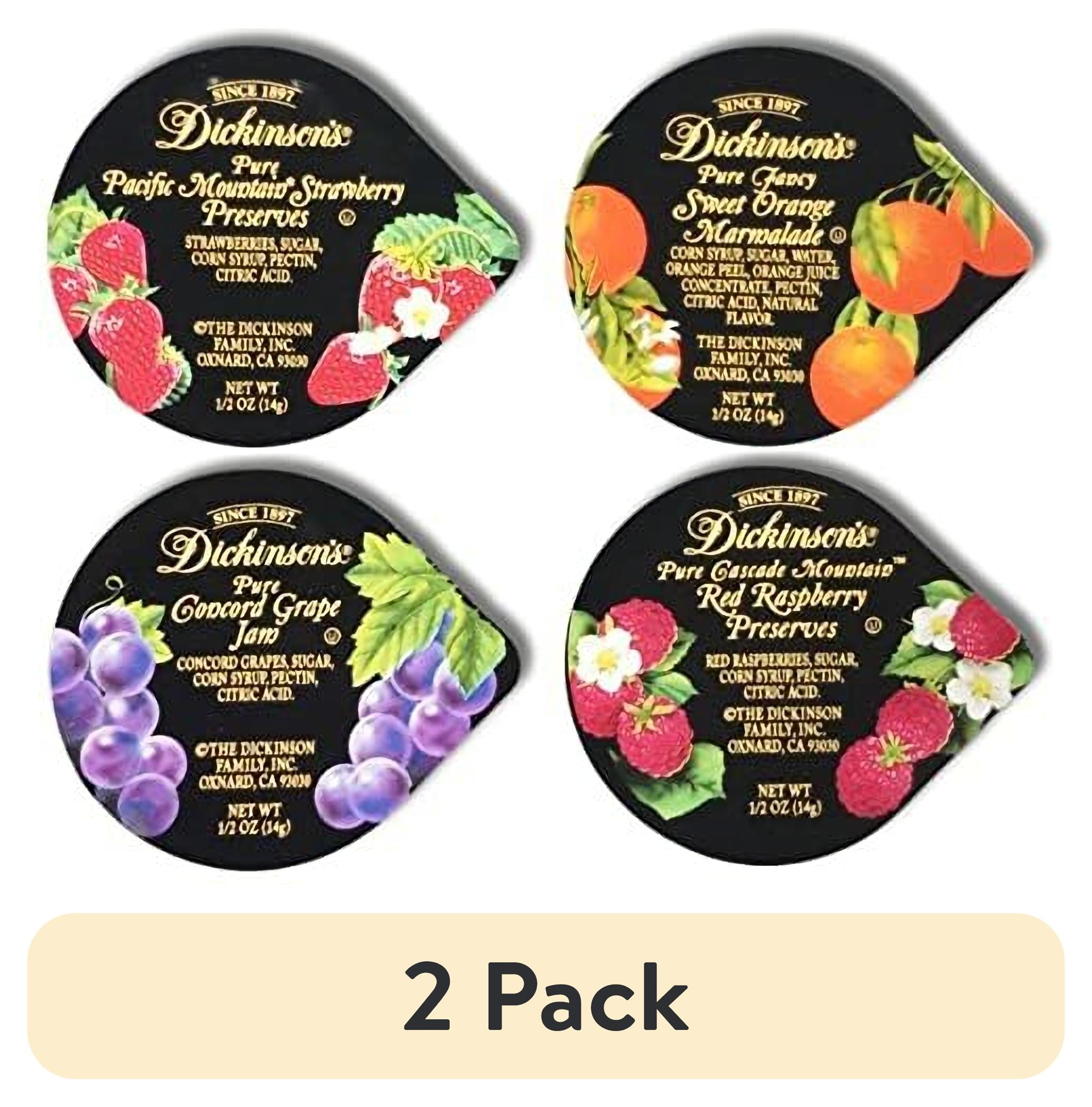 (2 pack) Dickinson's Variety Pack Includes Jam, Marmalade, & Preserves ...