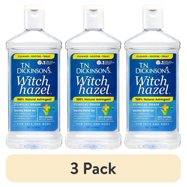 (3 pack) Dickinson's Witch Hazel Cleansing Astringent, 16 Fl Oz ...