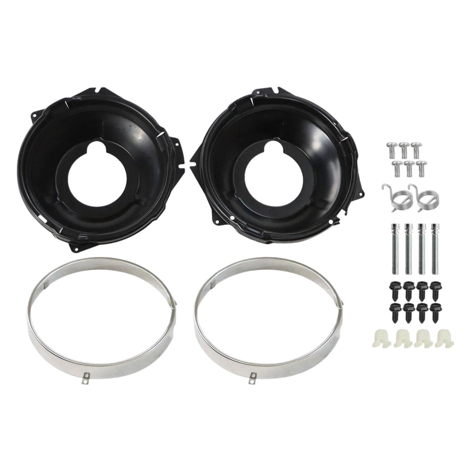 Dickly 28Pc Retaining Rings Mounting Bucket Kit Auto Headlight Metal ...