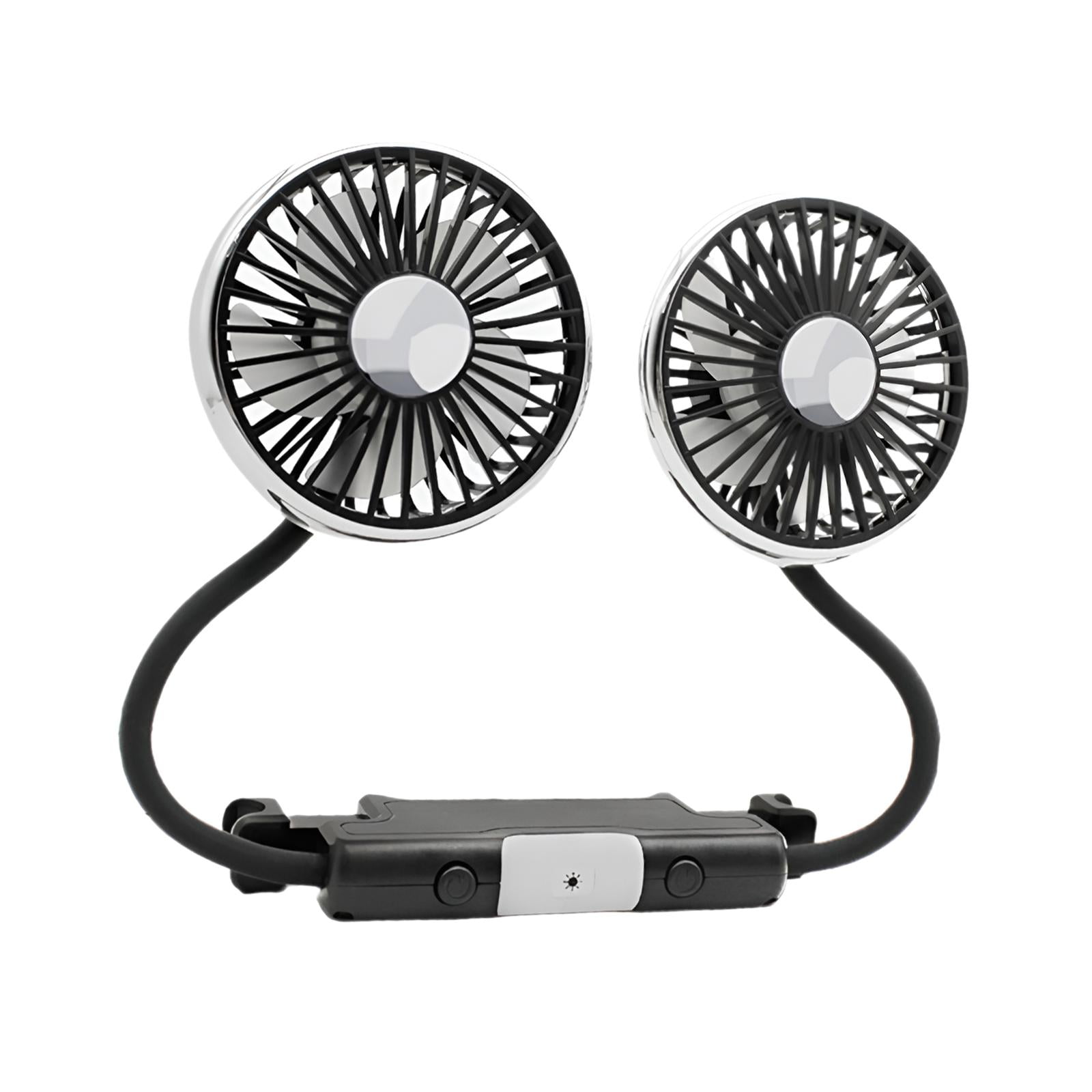Dickly Car Fan Head Multi Angle with Light Adjustable Attachments Auto ...