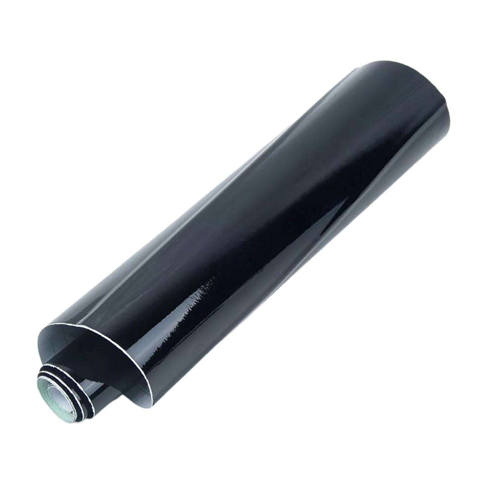 Dickly Generic Vinyl Wrap 5ft Glossy Black Easy Installation PVC Sturdy ...