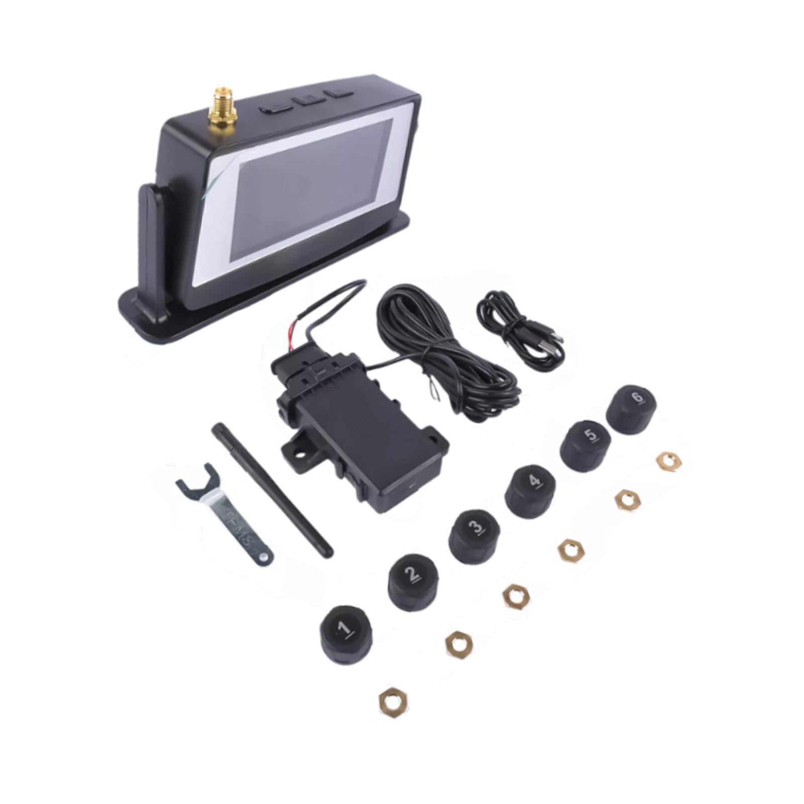 Dickly RV Tire Pressure System Solar Powered with 6 Transmitters for ...