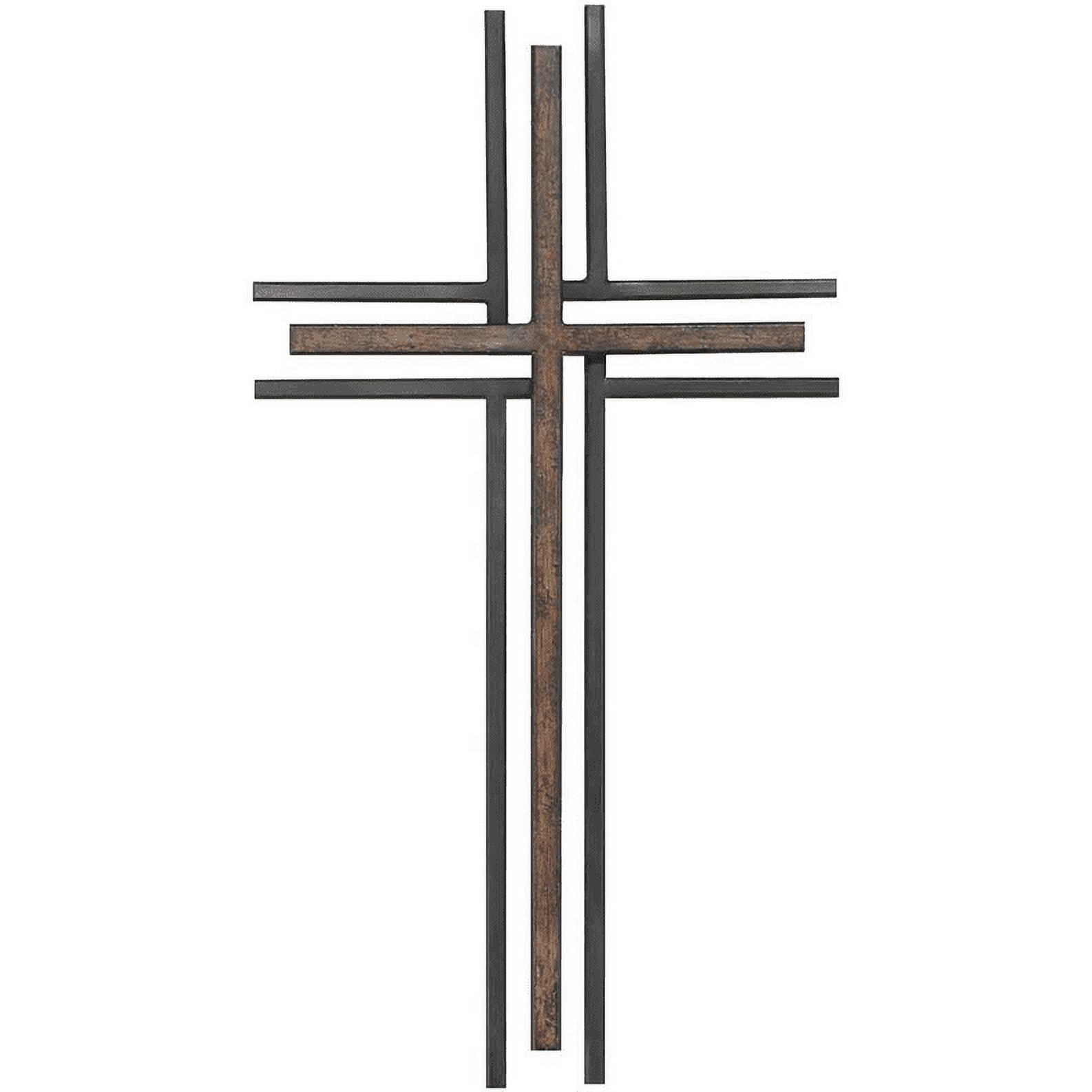 Dicksons Double Layer 16 inch Decorative Metal Wall Cross - Walmart.com