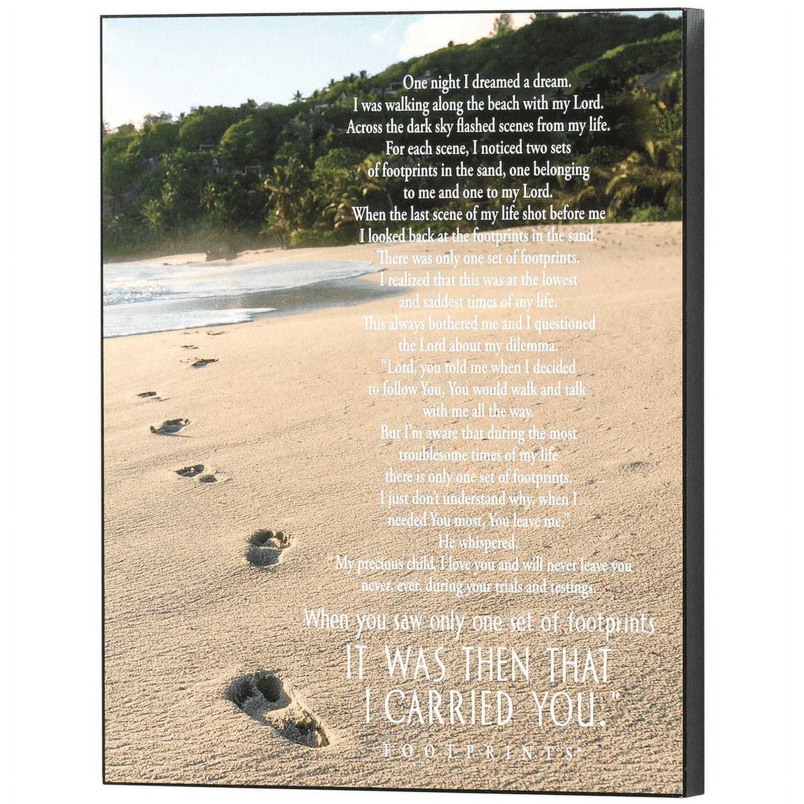Dicksons Footprints 8 x 10 Inch Wood Decorative Wall Art Plaque ...